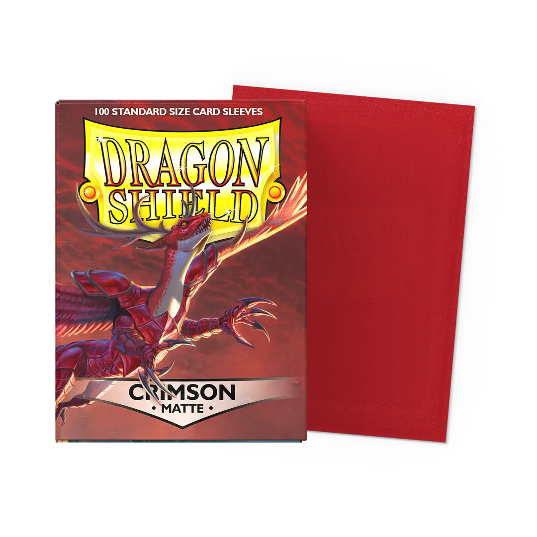 CRIMSON Matte - Standard Size (100) - Imperium Hobby Shop